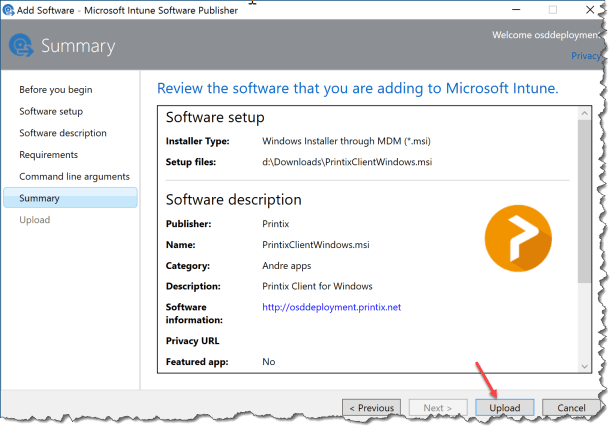 How to deploy Printix client with Intune – Cloud First