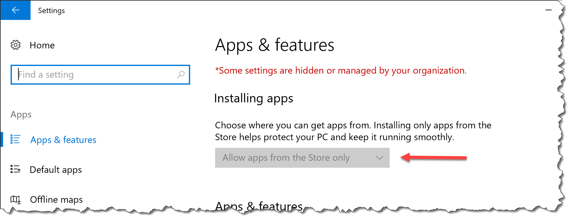Preventing installation of apps from outside the Store in Windows 10 ...