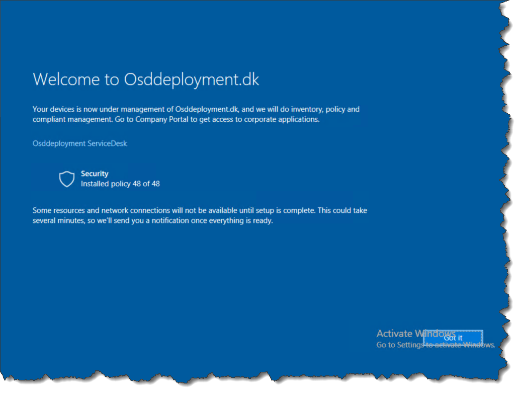 Intune Enrollment Status Screen for Windows 10 (Preview) – Cloud First