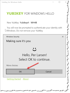 How to use YubiKey as a companion device with Windows Hello – Cloud First