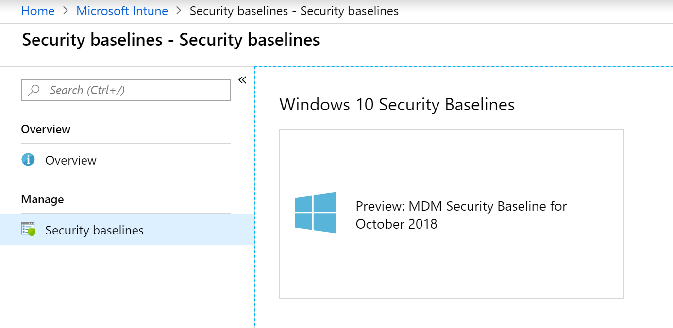 Start using Intune Security Baseline – Cloud First